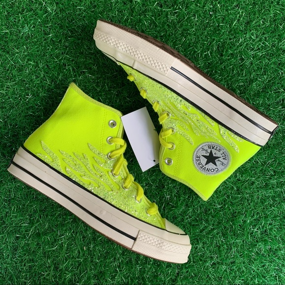 Converse | Shoes | Converse Chuck 7 Hi Glitter Flames | Poshmark